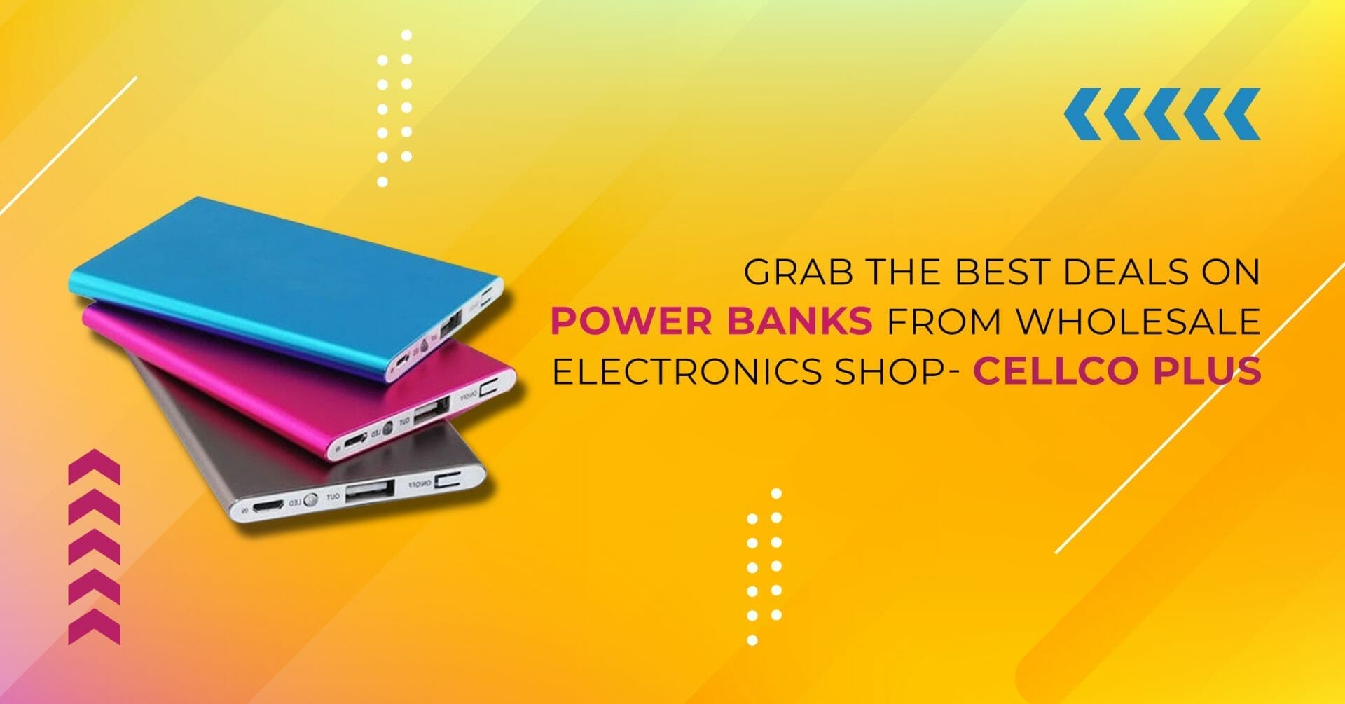 Best Deals on Power Banks from Wholesale Electronics Shop